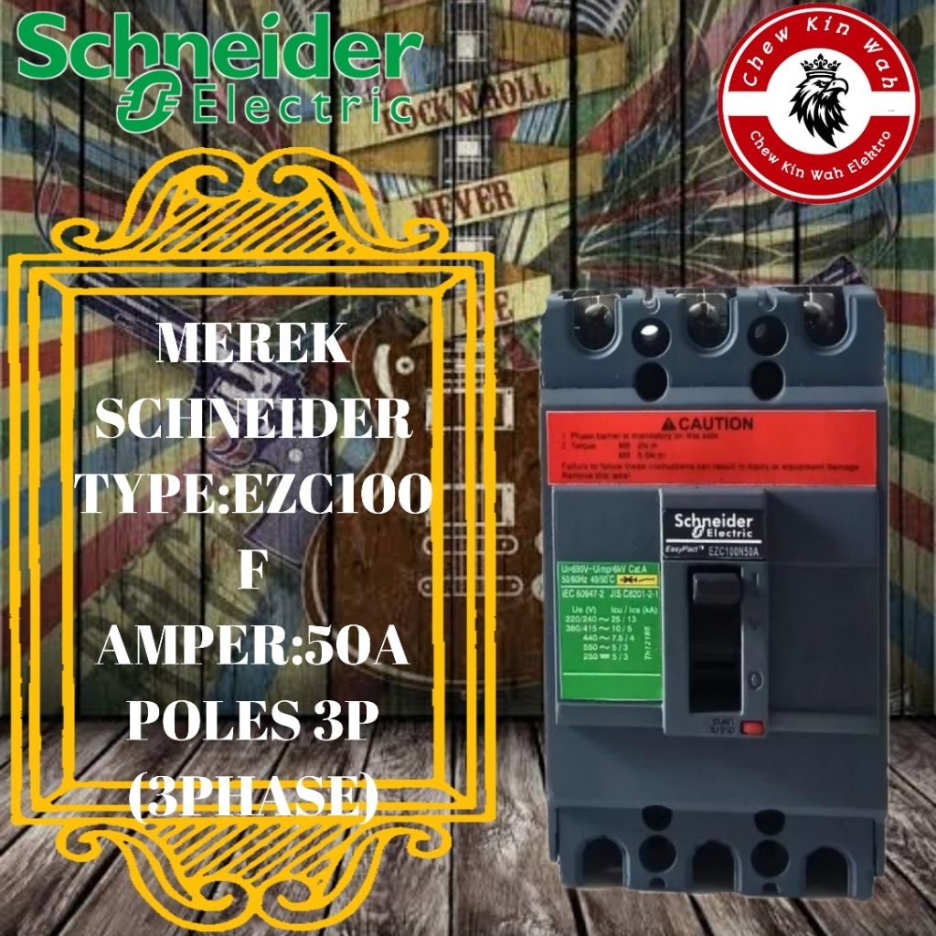 Jual MCCB Breaker Easypact EZC 15a 20a 25a 30a 40a 50a 60a 75a 80a 100a | Shopee Indonesia