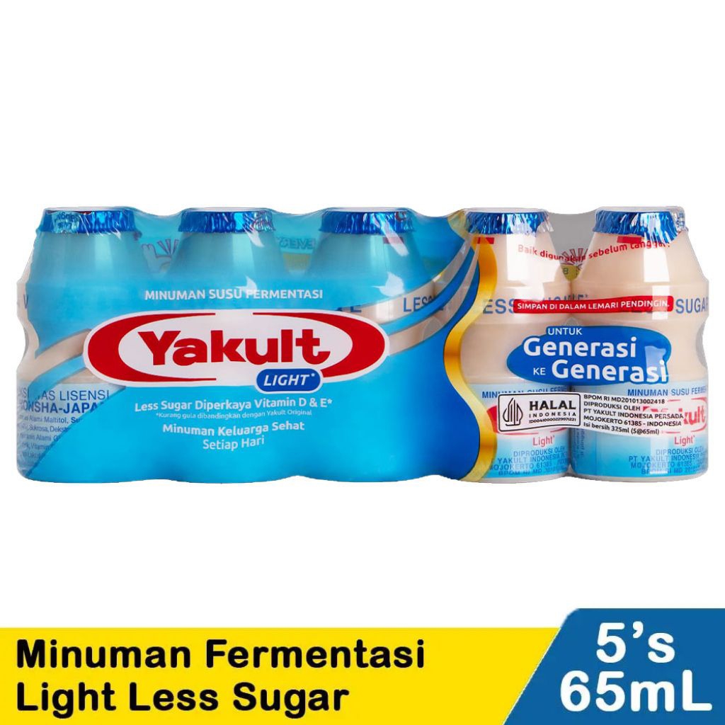 Jual Yakult Light Minuman Susu Fermentasi 5 x 65 ml | Shopee Indonesia
