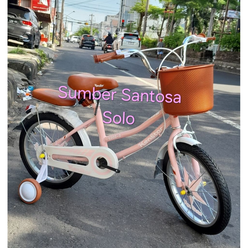 Jual SEPEDA ANAK MINI KENSTAR CLASSIC 16 INCH PINK NEW | Shopee Indonesia