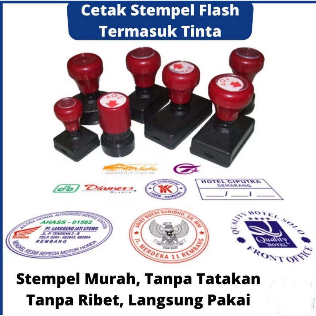Jual Stempel Flash Sudah SIAP PAKAI | Shopee Indonesia