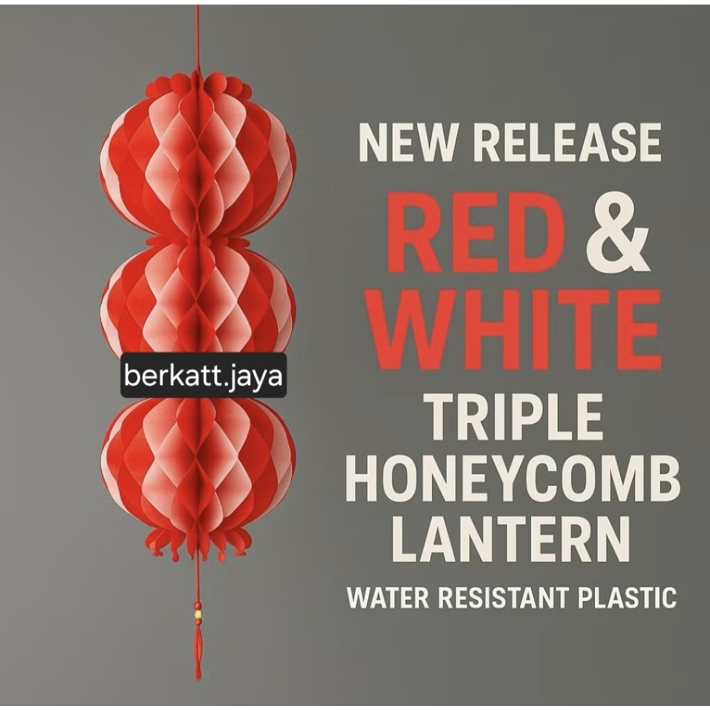 Jual Lampion agustusan bahan plastik tahan air / lampion merah putih ...