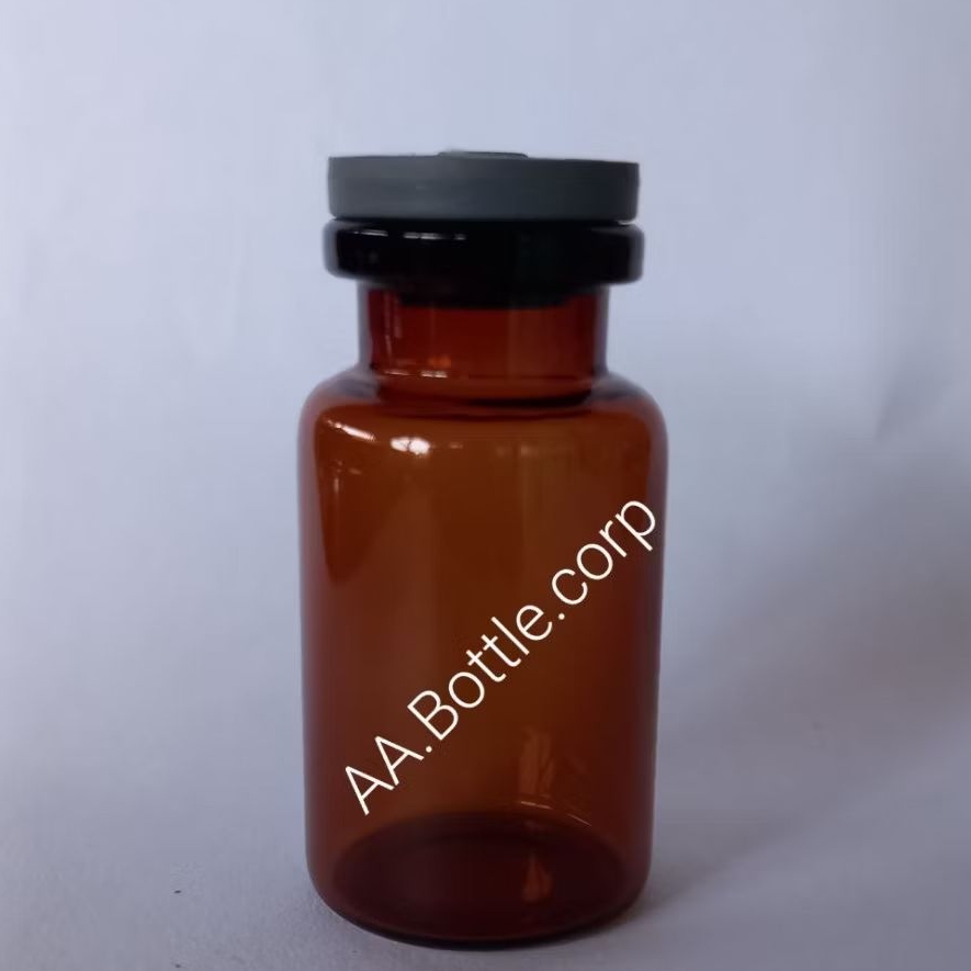 Jual Botol kaca amber /coklat vial 10ml tutup karet | Shopee Indonesia