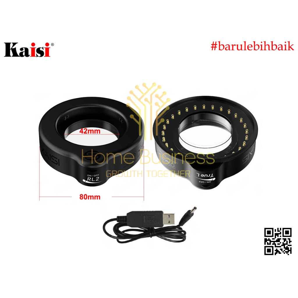 Jual Kaisi RL2 LED Ring Light Microscope Lamp 42mm – Lampu Cincin LED ...