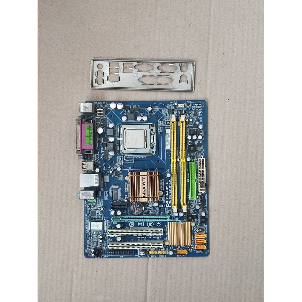 Jual motherboard mainboard gigabyte G31 soket 775 + processor core 2 ...