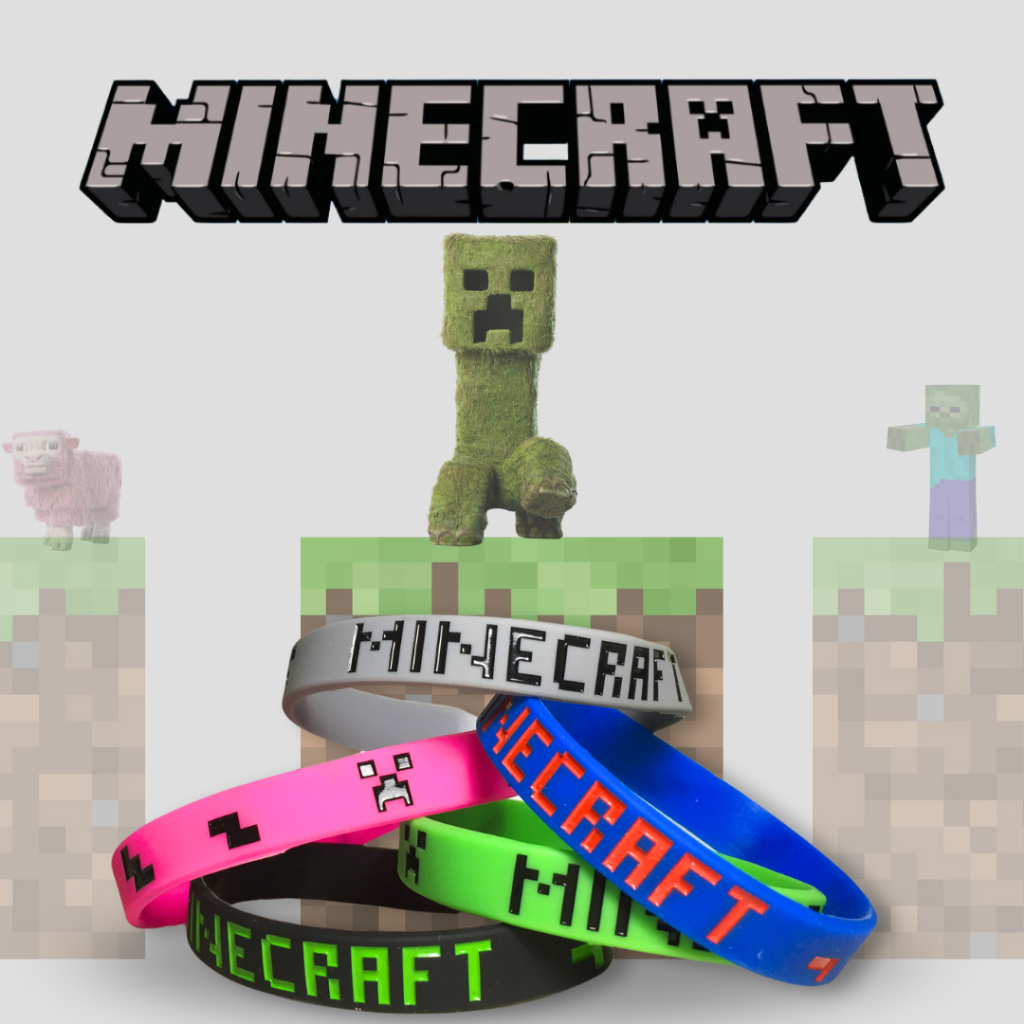 Jual Minecraft Wristband Gelang Gaming Youtube NBA BASKET NIKE ADIDAS ...