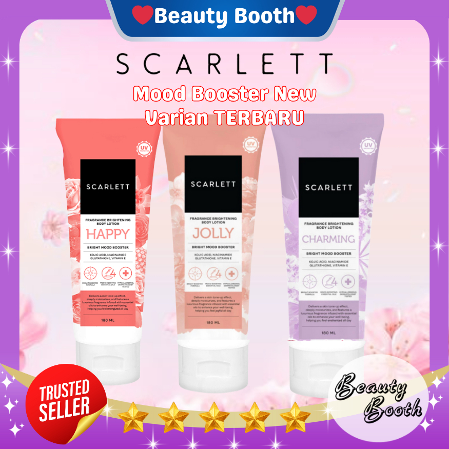 Jual SCARLETT WHITENING Body Lotion Tube MOOD BOOSTER 180ML | Scarlet ...
