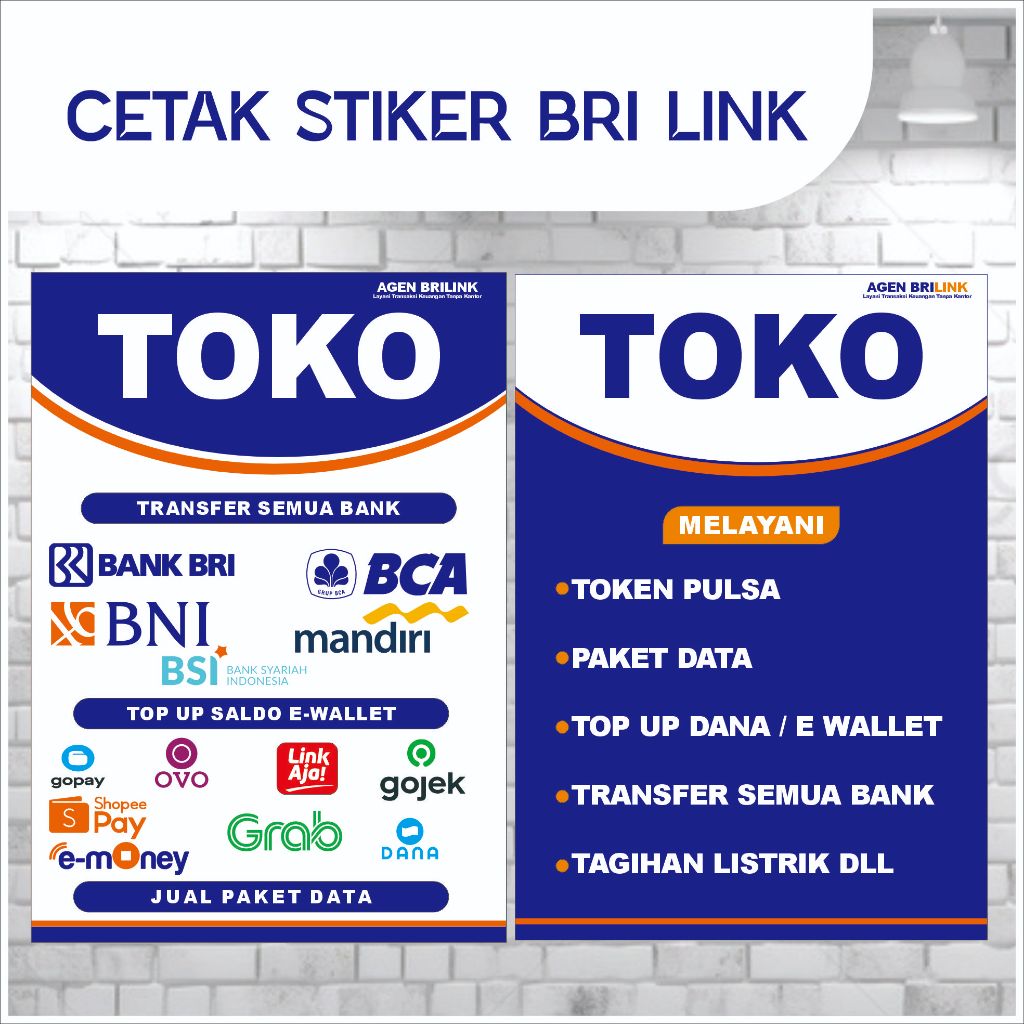 Jual CETAK STIKER VINYL BRILINK/MINI ATM/CUSTOM UKURAN DLL | Shopee ...