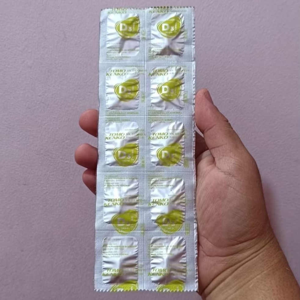 Jual TOMO KENKO VITAMIN D3:1000 IU STRIP 10!TABLET | Shopee Indonesia