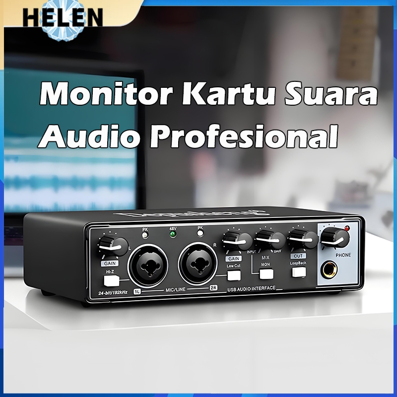 Jual Sound Card Audio Interface USB Monitor Kartu Suara Audio ...