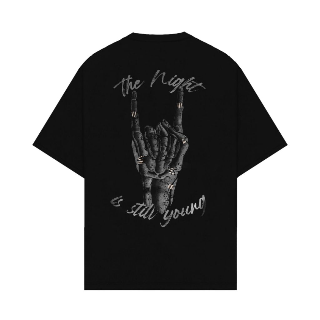 Jual [ORIGINAL 100%] Rucas Skeleton Hand Tee Rockstar size S M L XL XXL ...