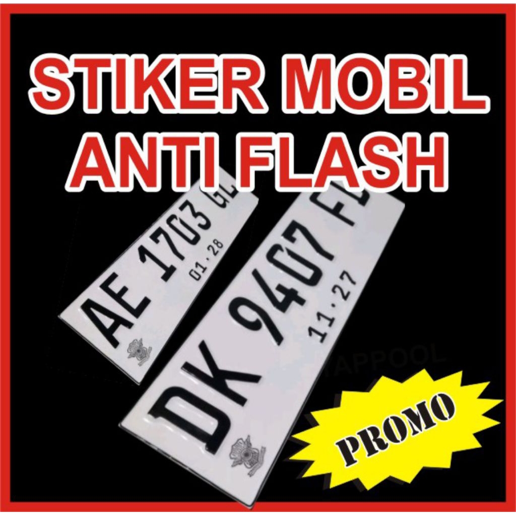 Jual Stiker Plat Nomor - Stiker Anti Tilang - Sticker Anti Kamera ...