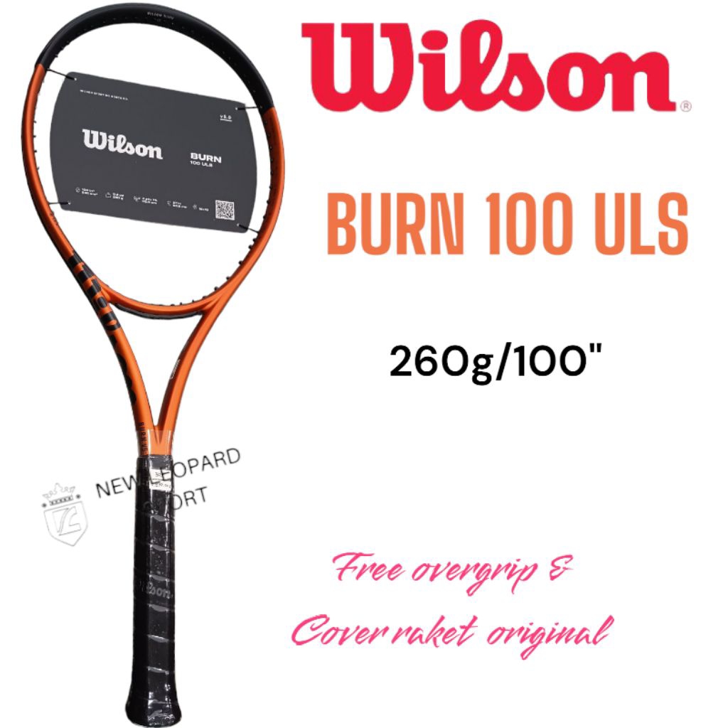 Jual Raket Tenis Wilson Burn 100 ULS 260g / Raket Tenis Wilson original ...