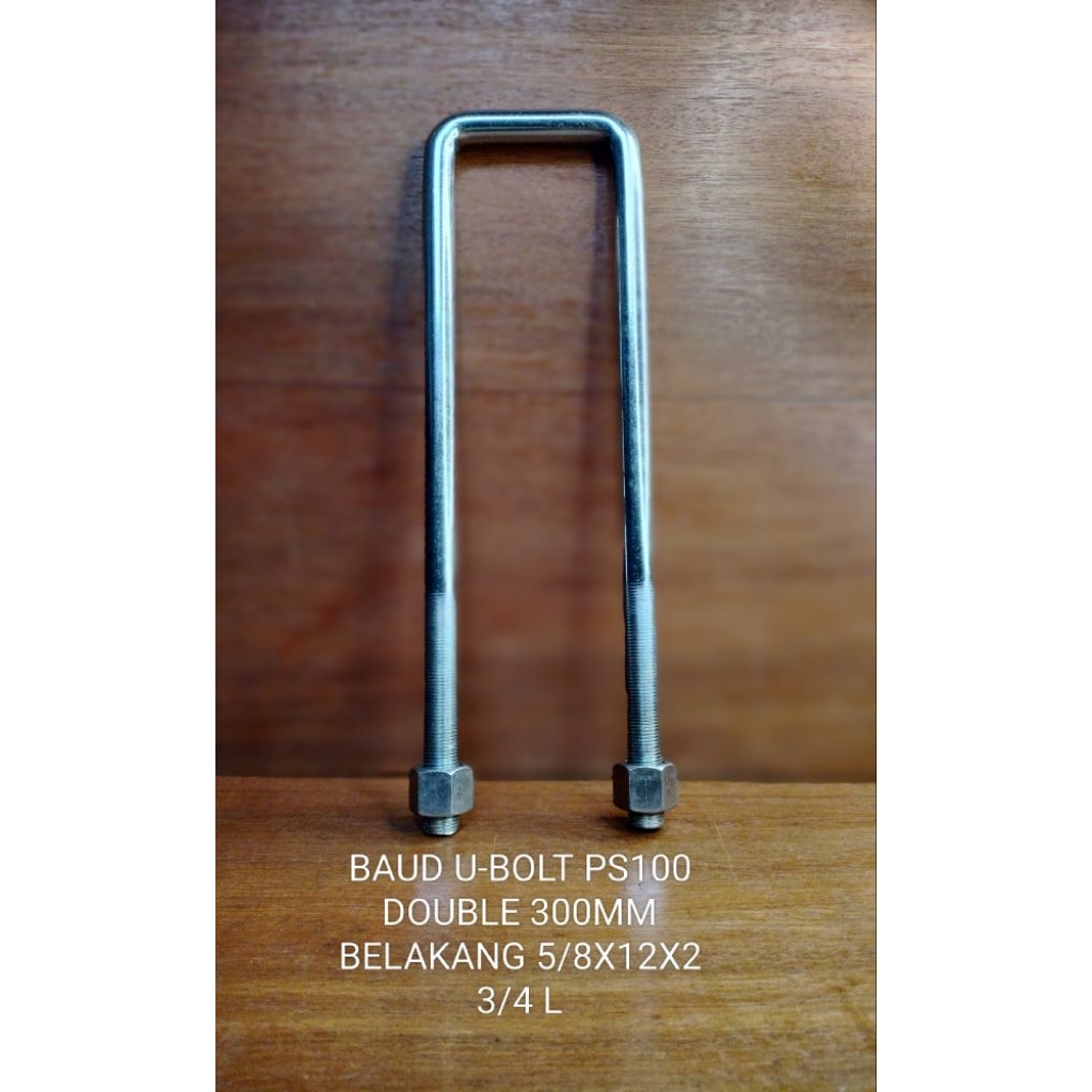 Jual BAUD U-BOLT PS-100 DOUBLE BELAKANG PANJANG 300MM | Shopee Indonesia