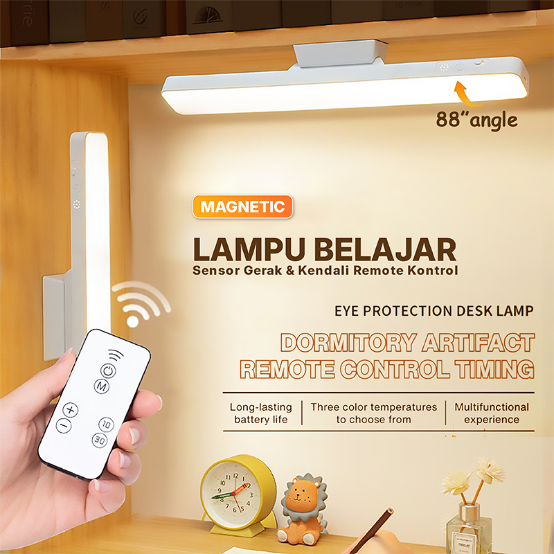 Jual [ Free Remote ] Lampu Belajar Lampu Tidur LED Light Bar Sensor ...