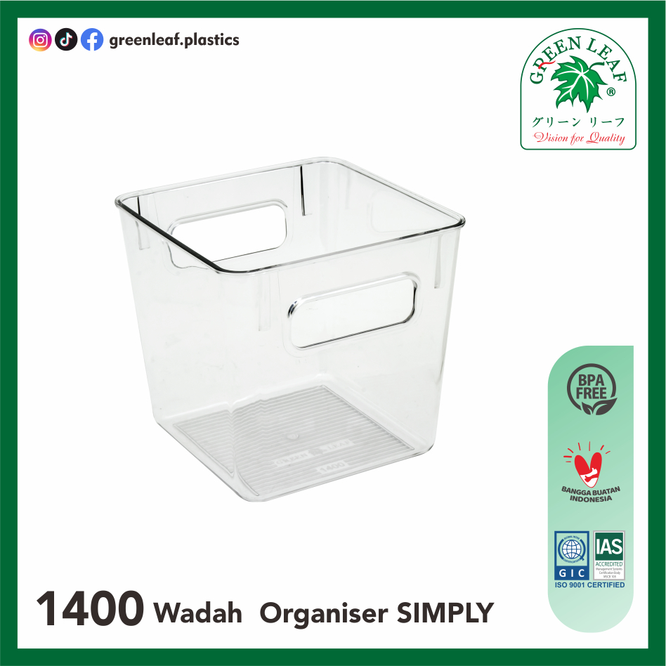 Jual GREEN LEAF Wadah Organiser serbaguna SIMPLY (1400) | Shopee Indonesia