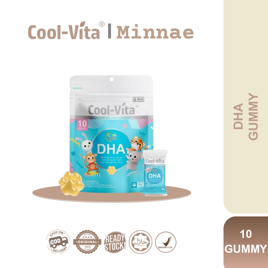 Jual Coolvita DHA Gummy 1 Pouch isi 10 - Vitamin Anak Manis dan Enak ...