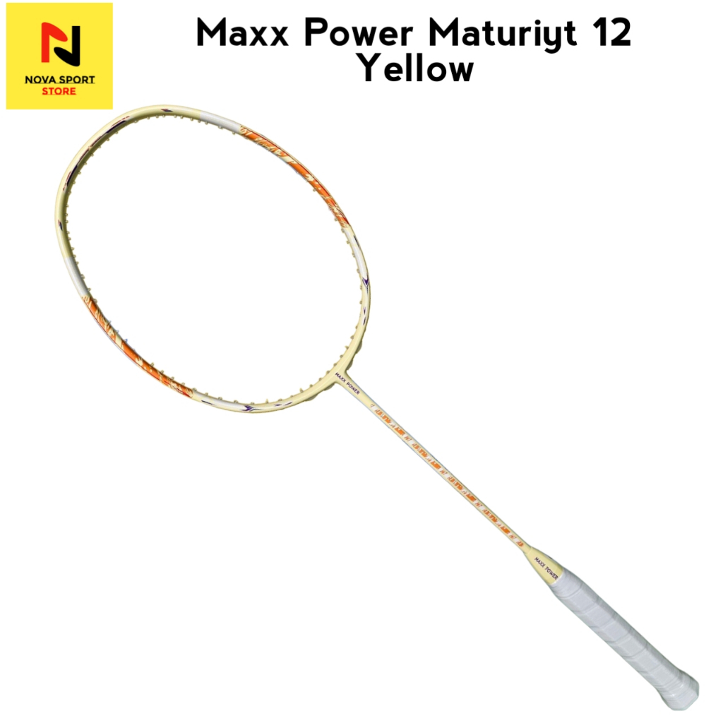 Jual Maxx Power Raket Badminton Maturity 12 Yellow | Shopee Indonesia