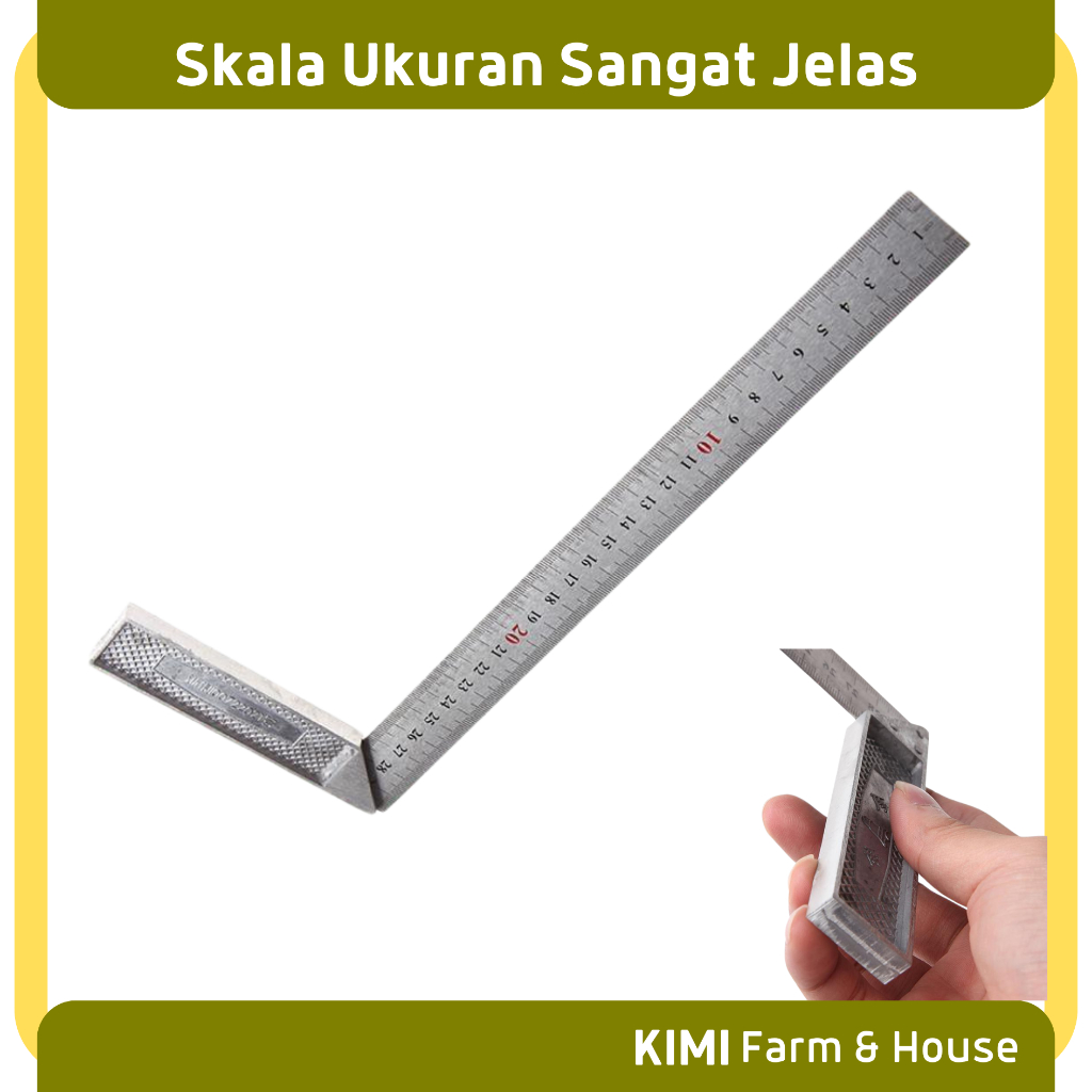 Jual Penggaris Siku 30cm Alat Ukur Serbaguna Tahan Karat Stainless ...
