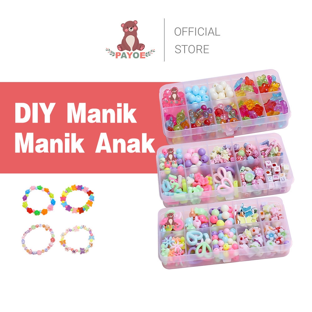 Jual PAYOE Diy Beaded Perempuan Manik Gelang Kalung Mainan Edukasi Anak ...
