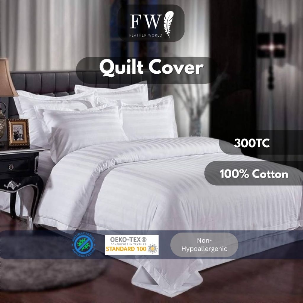 Jual Cover Selimut FEATHER WORLD Quilt Cover Pure Cotton 300TC | Shopee ...
