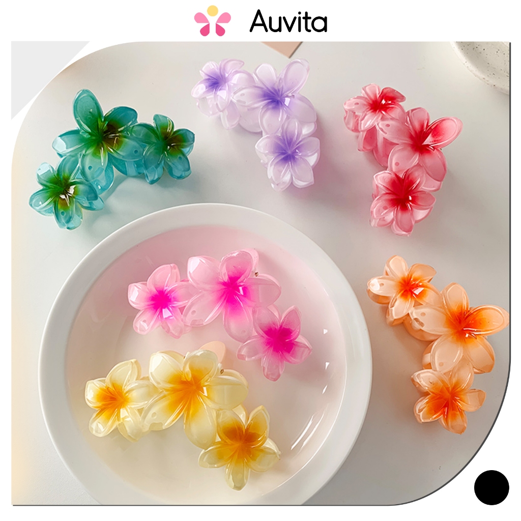 Jual Auvita Jedai Rambut Bunga Wanita Bali Jepit Rambut 10CM Hair Claw ...