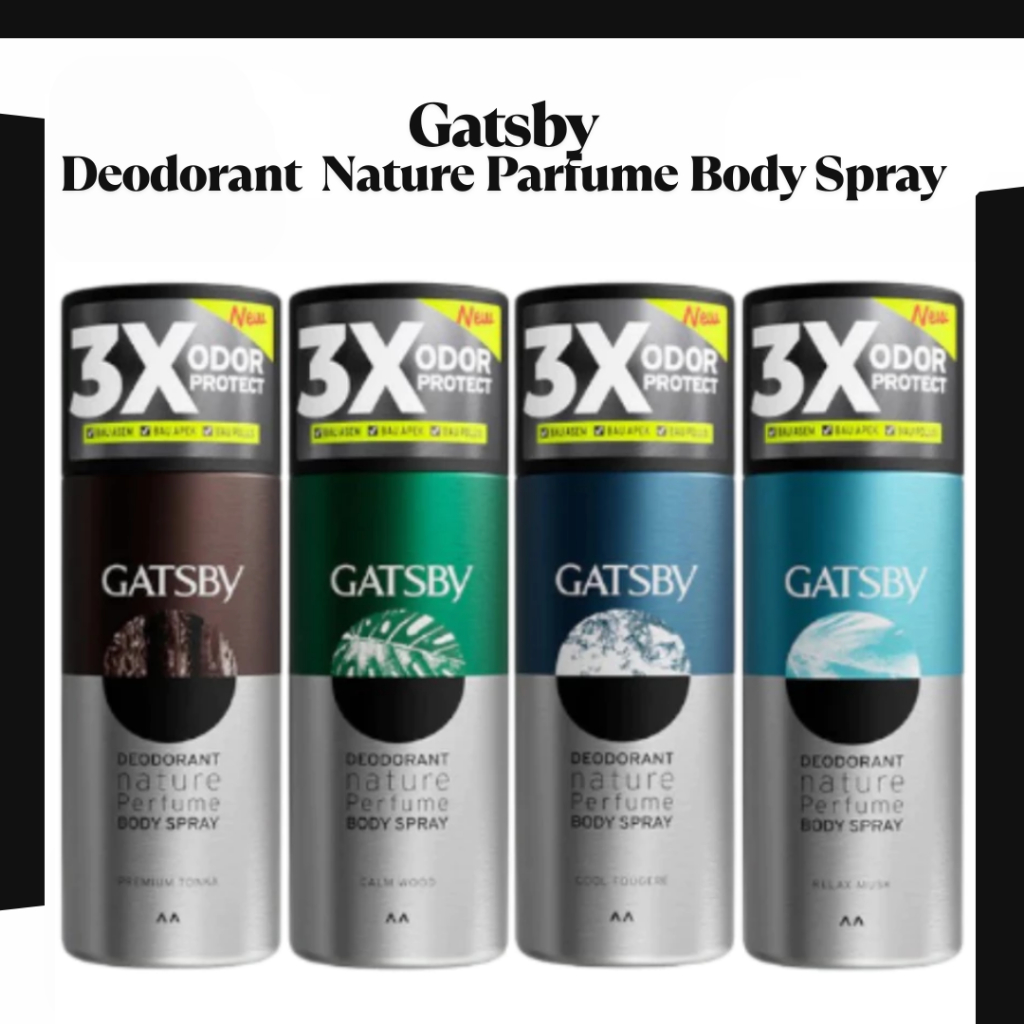 Jual Gatsby Deodorant Nature Perfume Body Spray 150ml | Shopee Indonesia