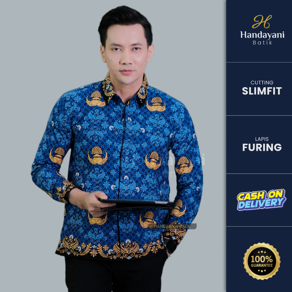 Jual Kemeja Batik Korpri - Baju Seragam Korpri PNS/ASN | HANDAYANI ...