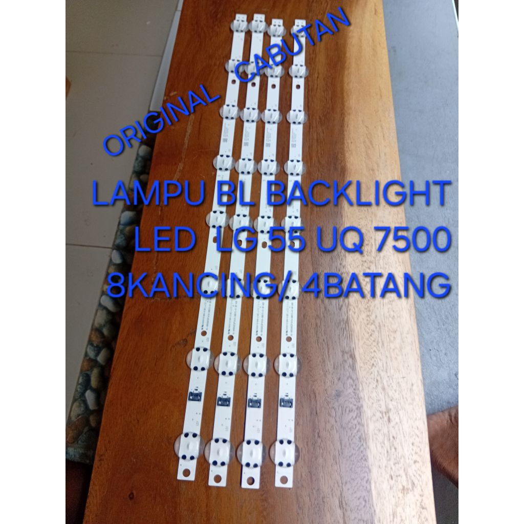Jual LAMPU BL BACKLIGHT LED TV LG 55UQ 7500 55 UR 7500 8KANCING/4BATANG ...