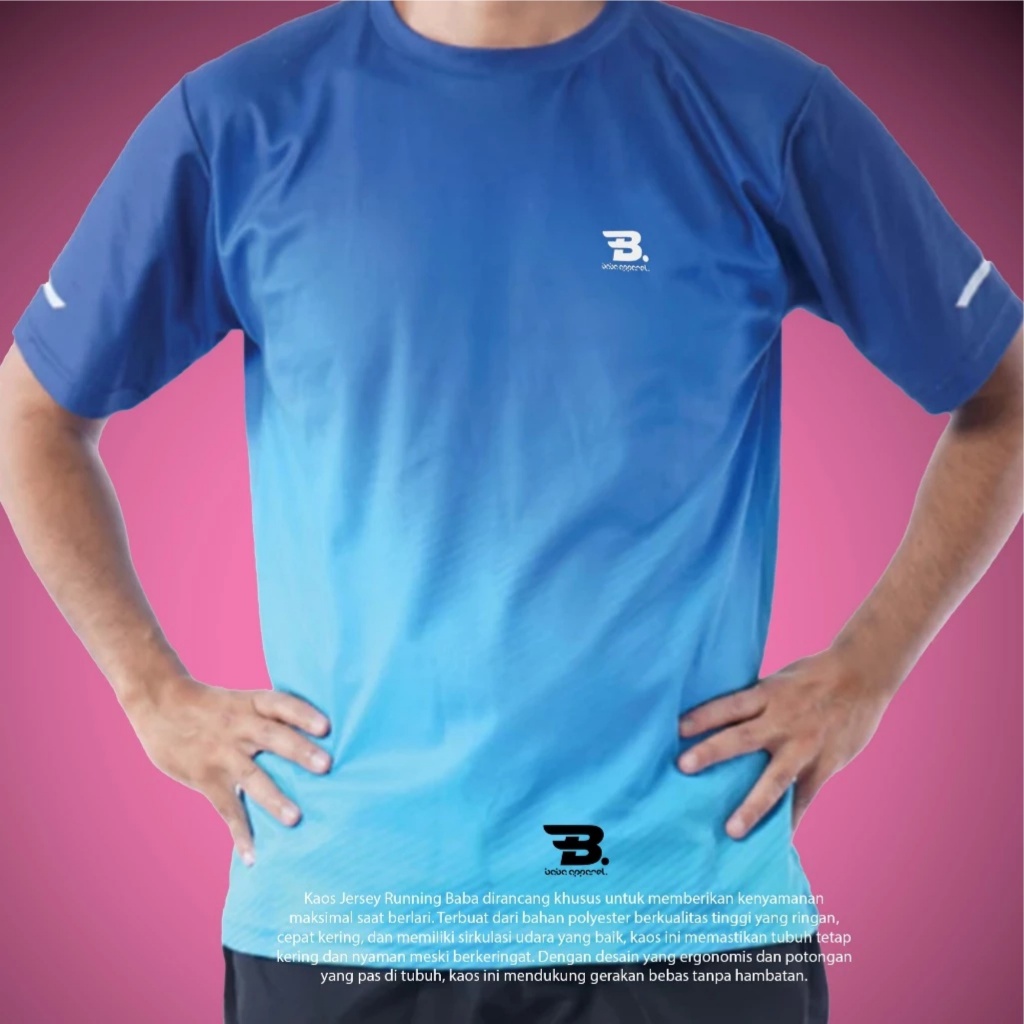 Jual (Bisa COD) Baju Jersey Running Unisex Terbaru Dryfit Milano ...