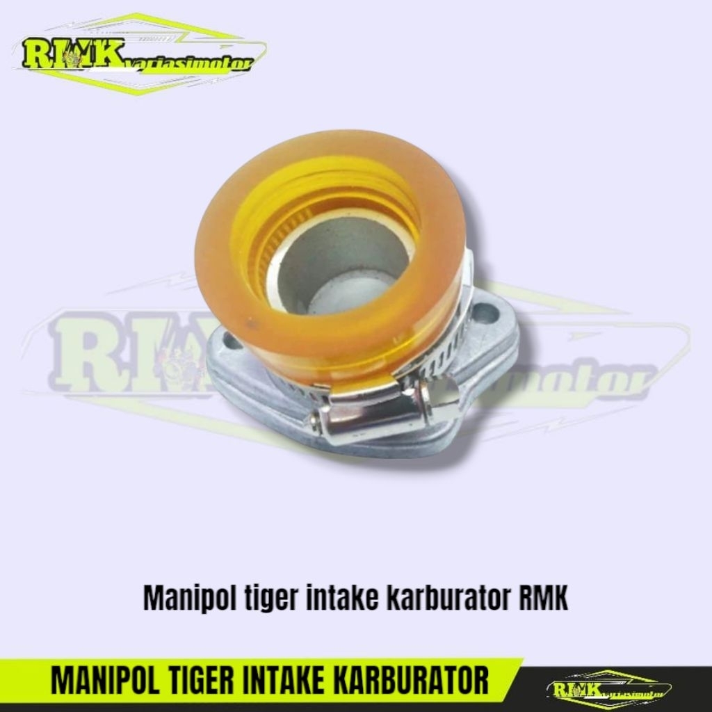 Jual Manipol Tiger Manipul Manifold Miring Intake Karburator PE 28 RMK ...