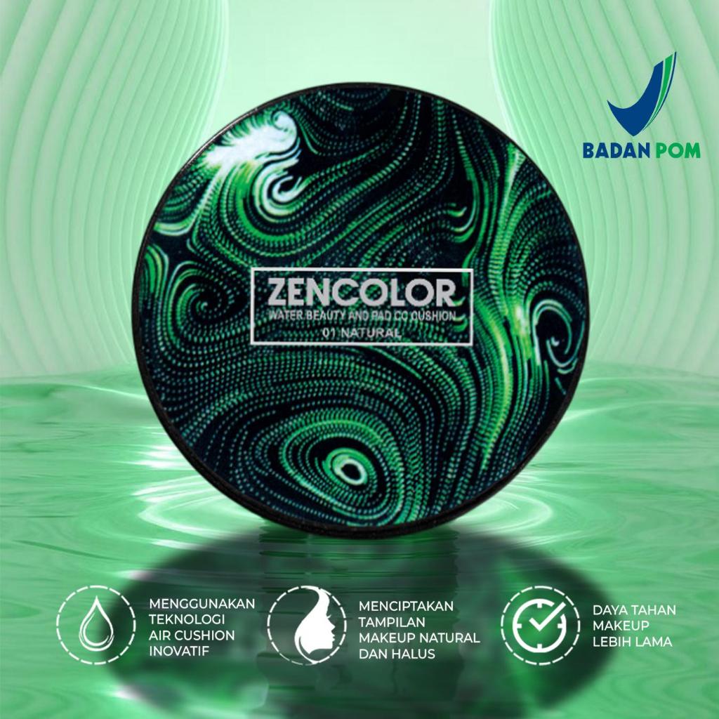 Jual (BPOM) ZENCOLOR Original BB Air Cushion Cream Foundation ...