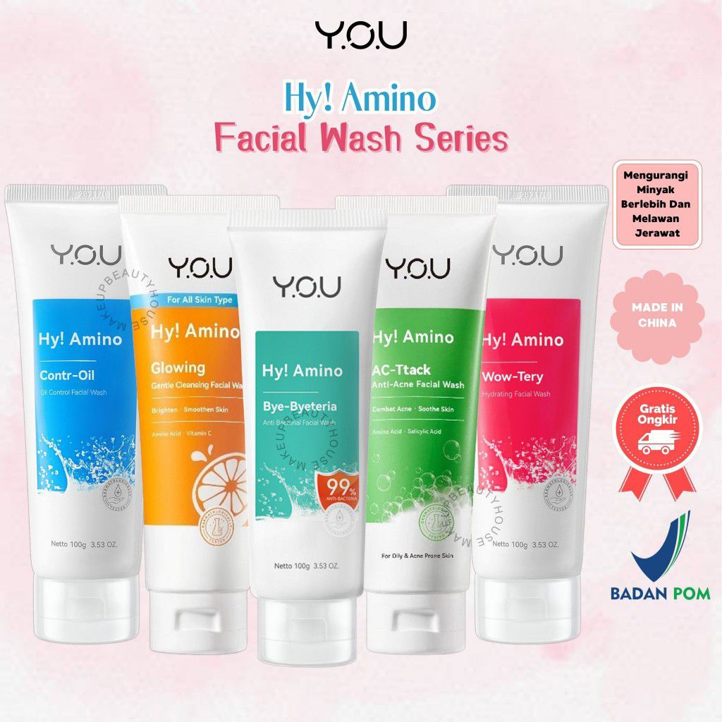 Jual Y.O.U Hy! Amino Facial Wash Series 50ml | Shopee Indonesia