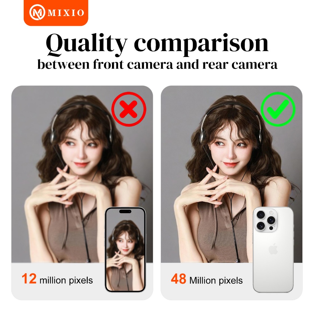 Jual Mixio S100 Magic Mirror Stand Live Streaming / Kaca Berdiri ...