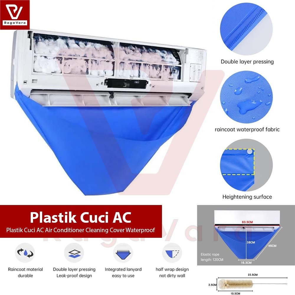 Jual Plastik Cuci AC Air Conditioner Cleaning Cover Waterproof | Shopee ...