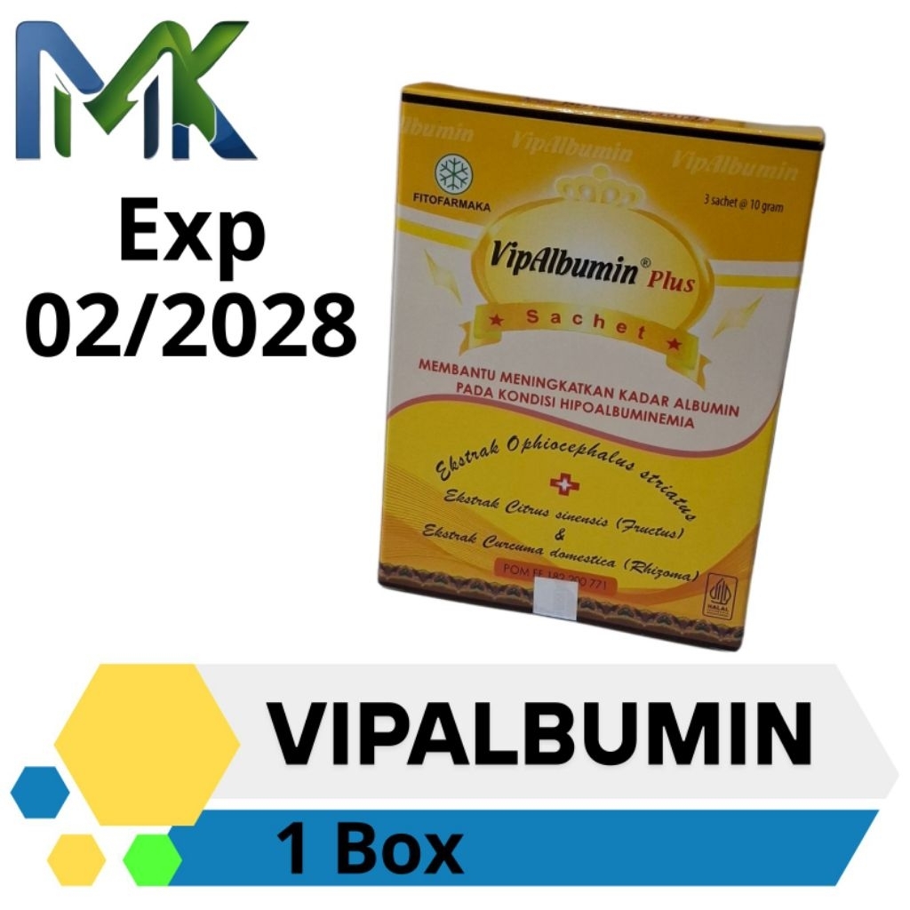 Jual Vipalbumin Plus 1 box Vip Albumin Sachet | Shopee Indonesia