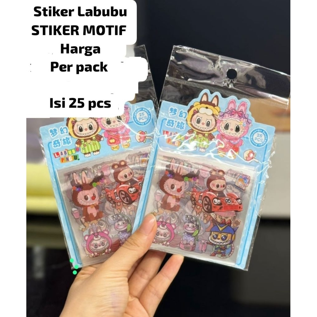 Jual ( isi 25 Pcs) Stiker Motif Labubu isi 25 Pcs | Shopee Indonesia