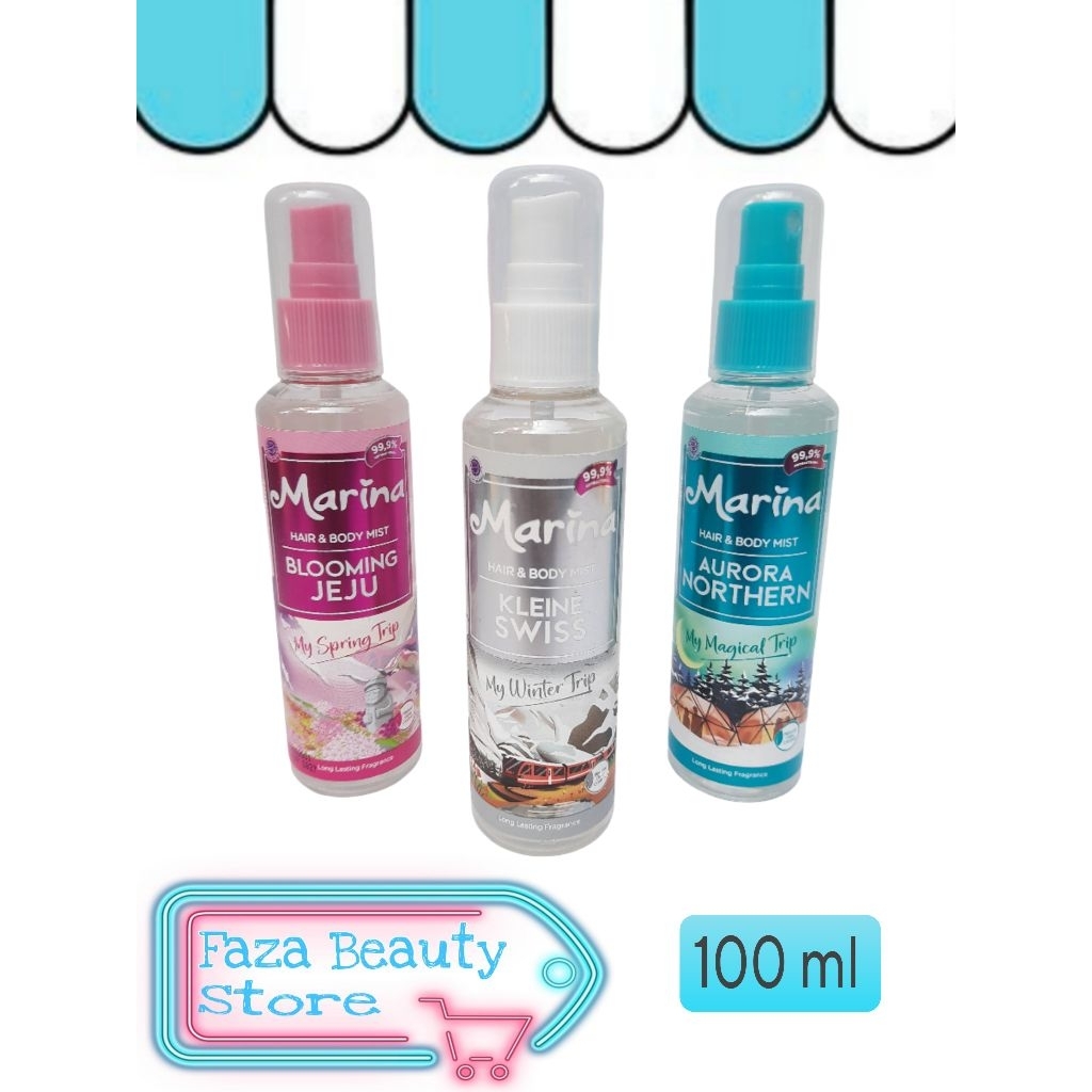 Jual Marina Parfum Hair & Body Mist Cologne 100 ml | Shopee Indonesia