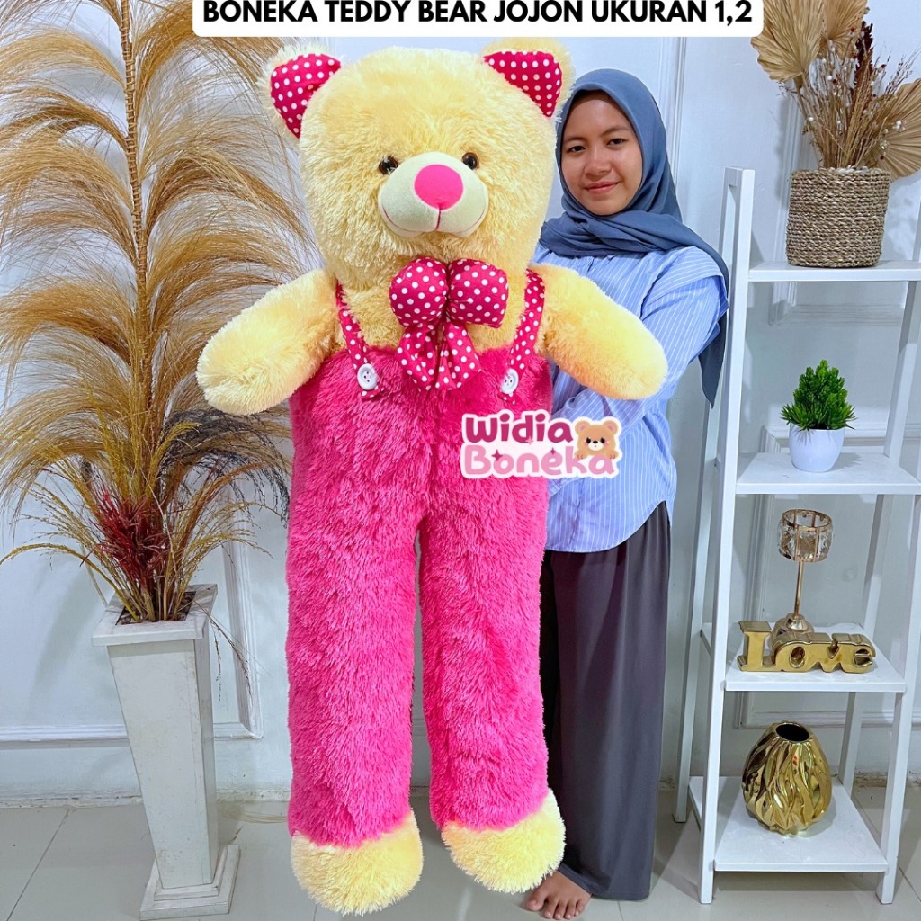 Jual boneka jumbo besar teddy bear jojon ukuran 1.2 meter | Shopee ...