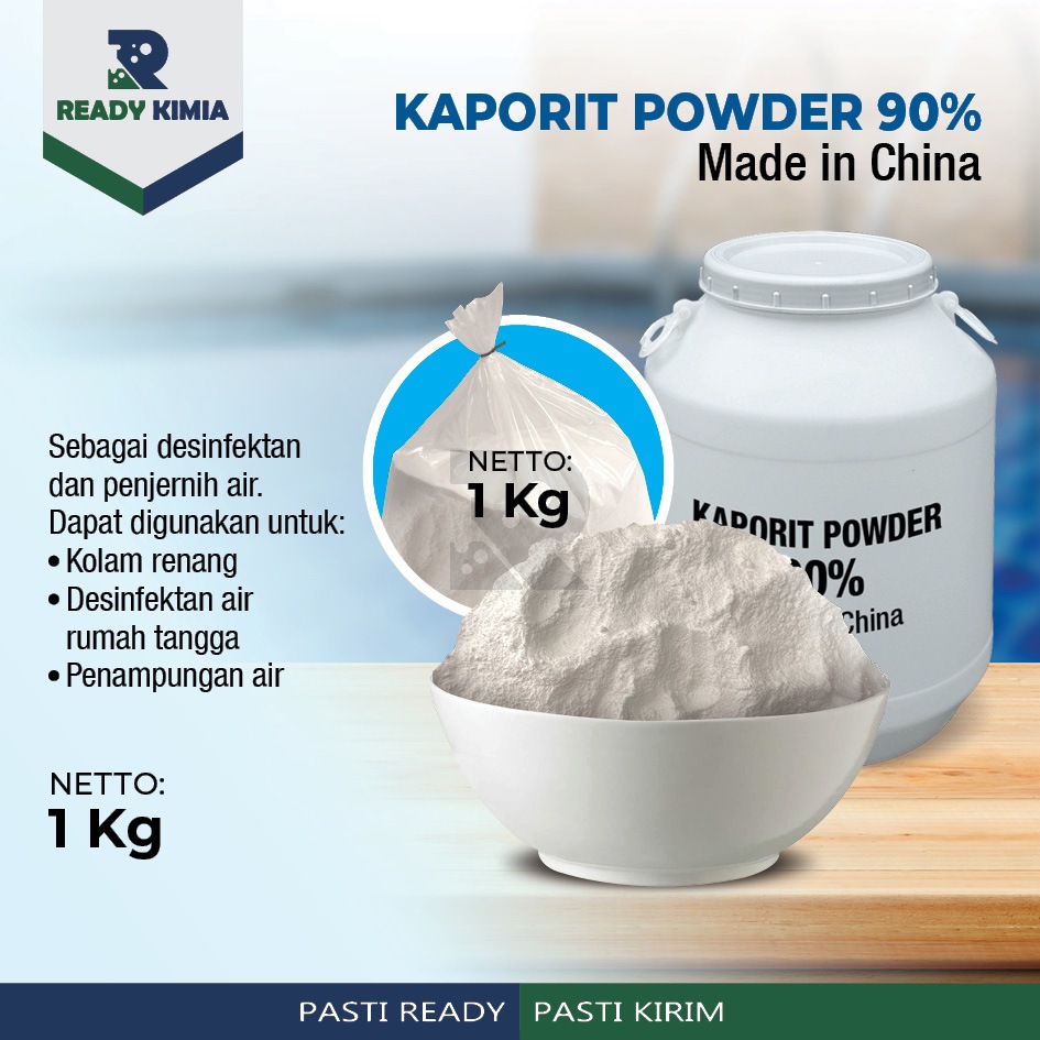 Jual Kaporit bubuk 90% TCCA kaporit powder 90% clorine perawatan ...