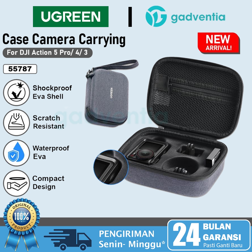 Jual UGREEN Premium Tas Storage Hard Case For DJI OSMO ACTION 3 4 5 Pro ...