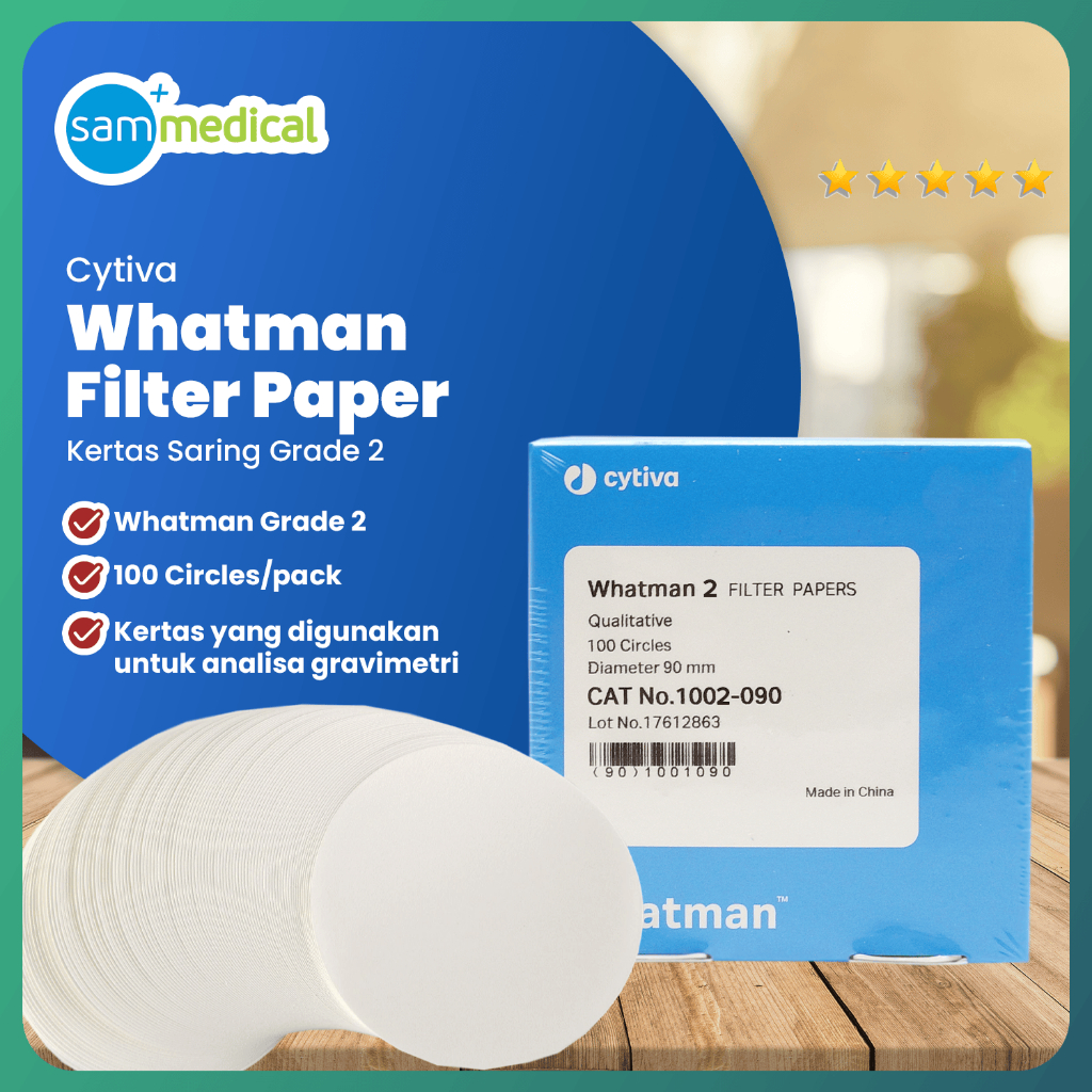 Jual Whatman FIlter Paper Grade 2 / Kertas Saring Whatman / Filter ...