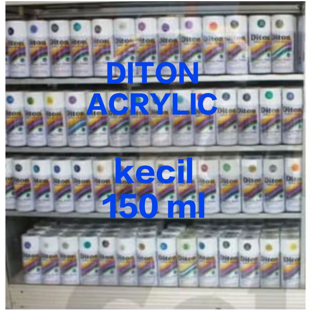 Jual Diton Spray Acrylic KECIL 150 ML untuk motor,sepeda,mobil ...