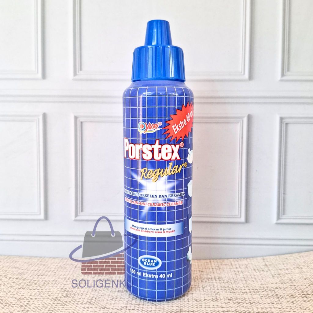 Jual Yuri Porstex Regular Pembersih Porselen & Keramik Ocean Blue 160ml ...