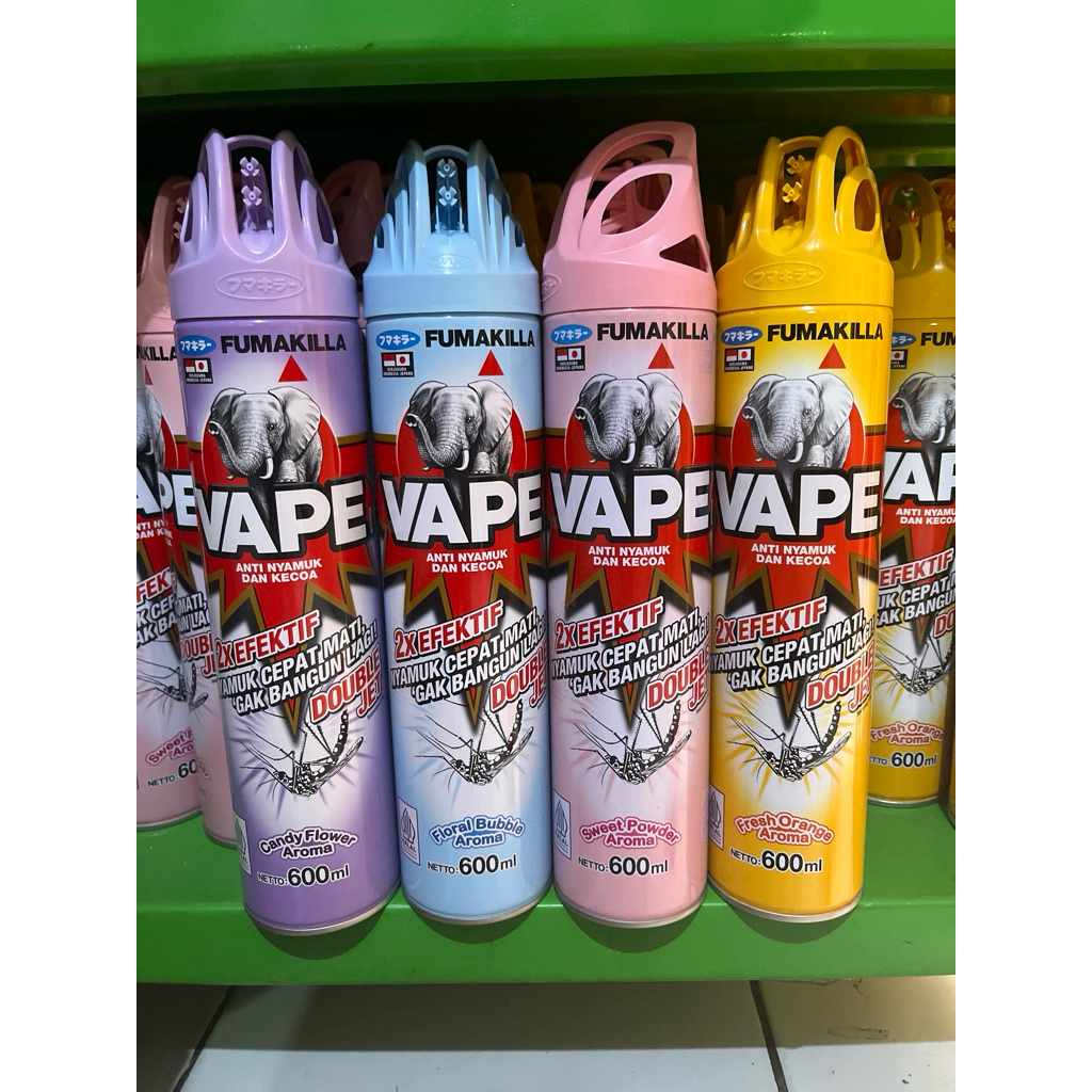 Jual FUMAKILLA VAPE AEROSOL OBAT NYAMUK DAN KECOA 600ML - All Variant ...