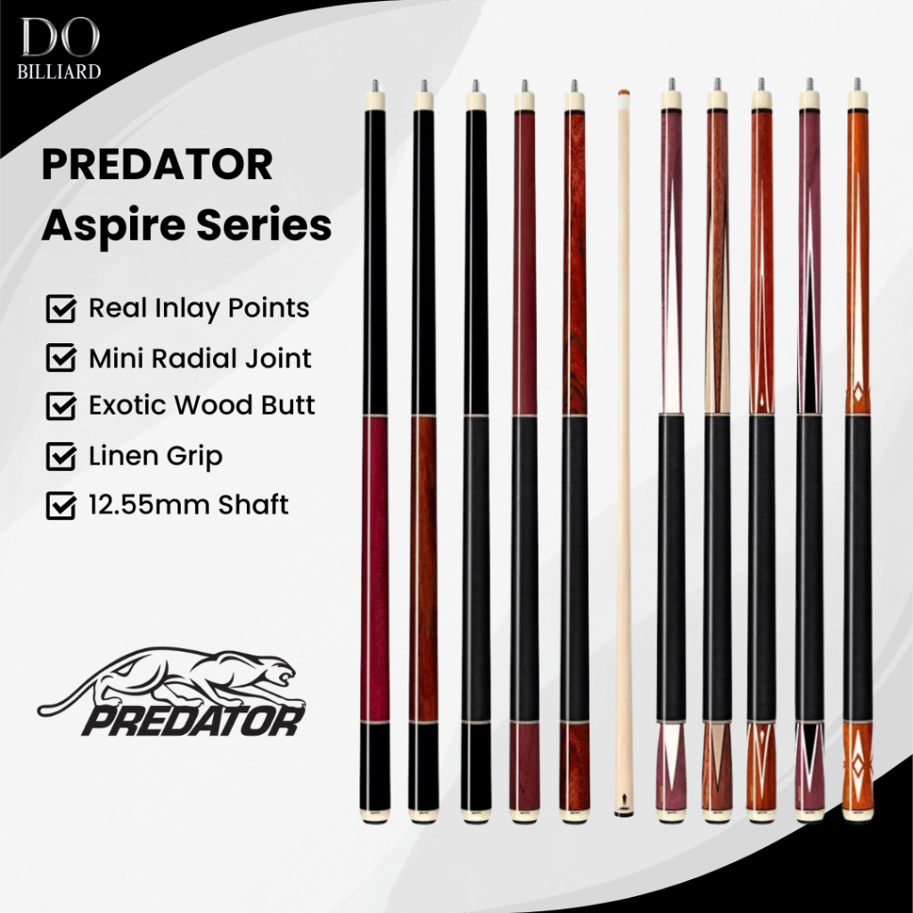 Jual Stick Billiard PREDATOR ASPIRE SERIES Low Deflection Shaft Cue ...