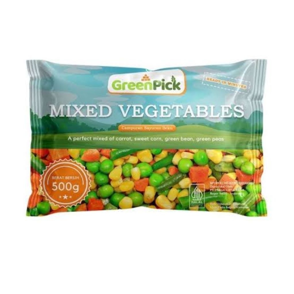Jual frozen greenpick mix 4 ways vegetables sayur sayuran beku 500gr ...
