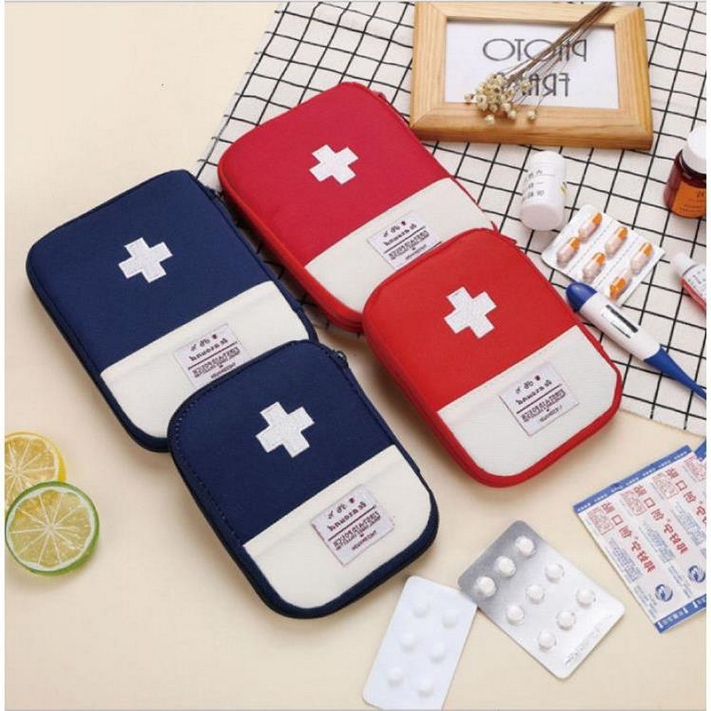 Jual [ P3K ] Medicine Korean travel medicine bag Tas Dompet OBAT / Tas P3K Pouch Dompet First ...