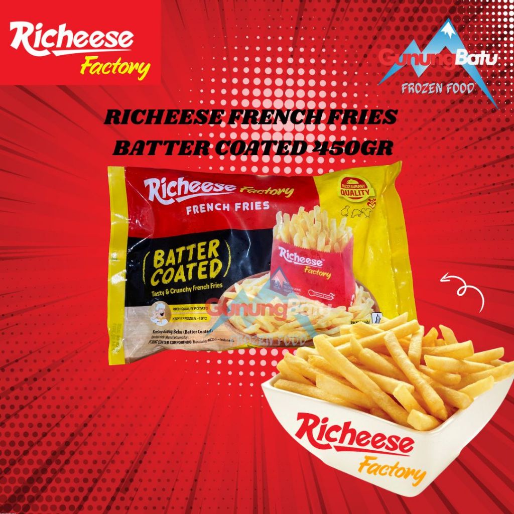 Jual RICHEESE FACTORY FRENCH FRIES BATTER COATED / KENTANG GORENG ...