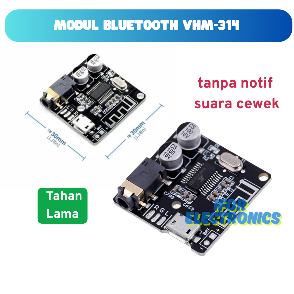Jual MODUL BLUETOOTH RECEIVER BOARD 5.0 STEREO HW770B VHM-314 DECORDER ...
