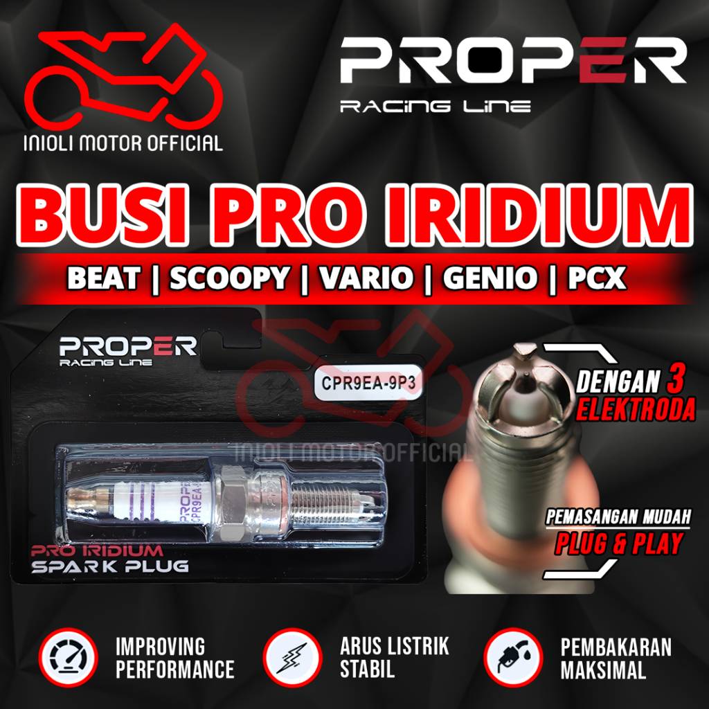 Jual BUSI IRIDIUM PROPER RACING LINE VARIO 125 FI VARIO 150 ESP BEAT SCOOPY VARIO 110 FI ESP ...